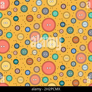 Sewing button pattern seamless blue Stock Vector Image & Art - Alamy