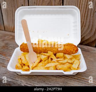 Jumbo Sausage & Chips Stock Photo - Alamy