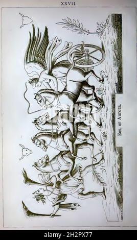 GREEK MYTHOLOGY Aurora, the goddess of the Dawn, in her chariot drawn ...