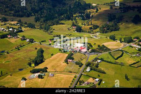 Aerial-Matakohe- Kauri Museum Stock Photo - Alamy
