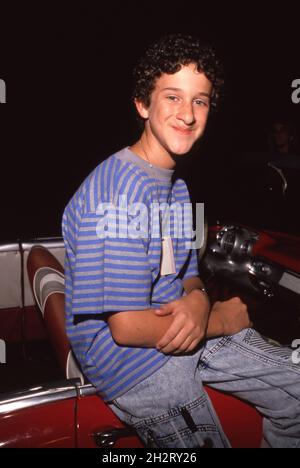 Dustin Diamond 1989. Credit: Ralph Dominguez/MediaPunch Stock Photo - Alamy
