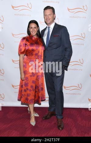 (L-R) Christina Sharkey and Willie Geist walk the red carpet at the ...