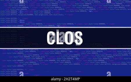 CLOS with Binary code digital technology background. Abstract ...