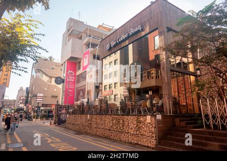Daehakro, Oct 17, 2021 : Daehakro street in Seoul, South Korea. The ...