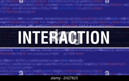 Interaction design concept with Random Parts of Program Code. Interaction design with ...