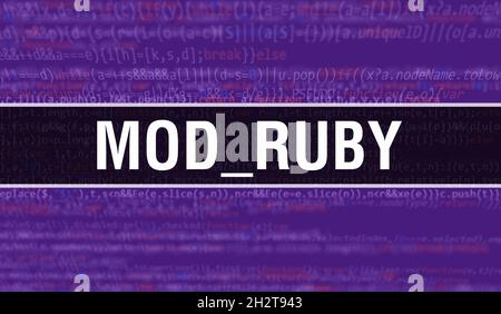 Mod with Abstract Technology Binary code Background.Digital binary data and Secure Data Concept ...