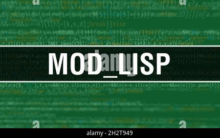 LISP with Binary code digital technology background. Abstract ...