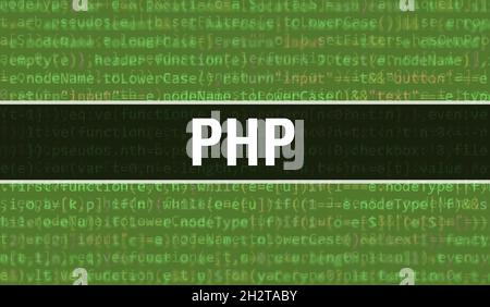 PHP binary code background Stock Photo - Alamy