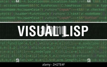 LISP with Binary code digital technology background. Abstract ...