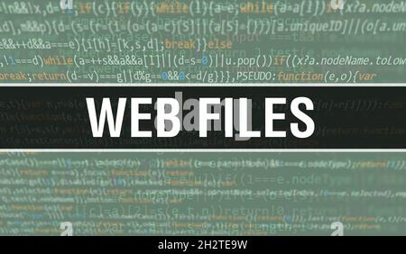 Developer Files concept with Random Parts of Program Code.Developer ...