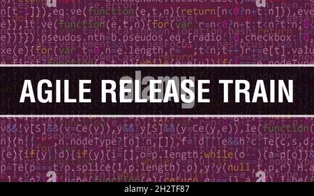 release with Abstract Technology Binary code Background.Digital binary ...