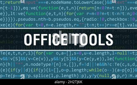 Programming tools concept with Random Parts of Program Code ...