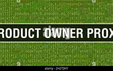 Product Owner with Abstract Technology Binary code Background.Digital ...