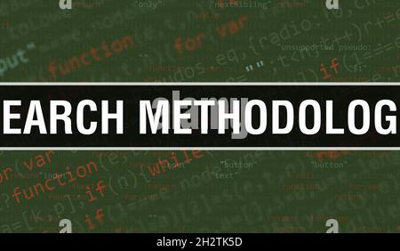 Methodology concept with Random Parts of Program Code. Methodology with Programming code ...