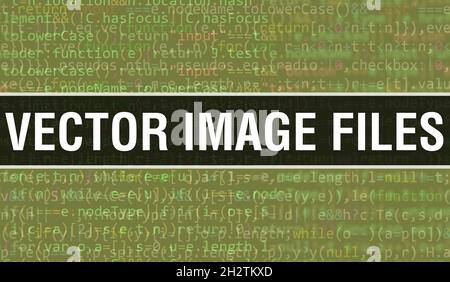 Data Files concept with Random Parts of Program Code.Data Files text written on Programming code ...