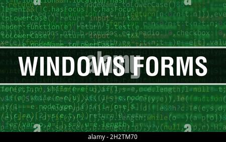 Forms concept with Random Parts of Program Code. Forms with Programming ...