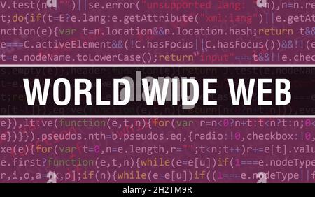 WORLD WIDE WEB text written on red grungy vintage round stamp Stock ...