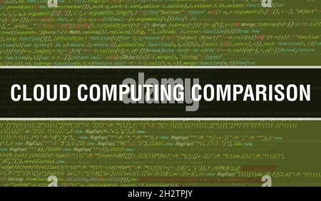 Cloud Computing Comparison With Digital Java Code Text Cloud Computing