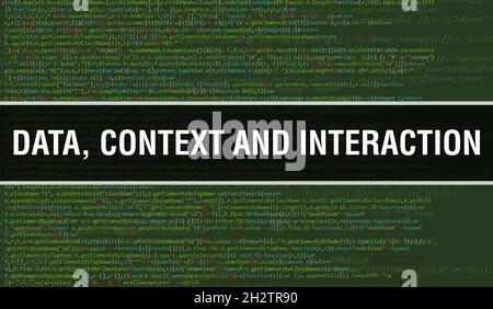 interaction concept with Random Parts of Program Code. interaction with Programming code ...