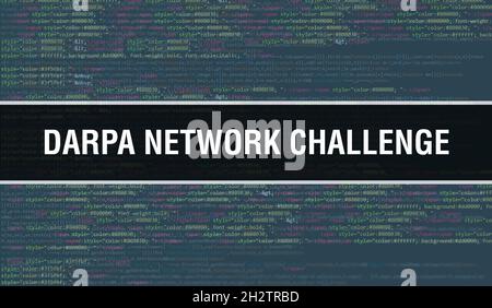 CODING CHALLENGE text written on Programming code abstract technology ...