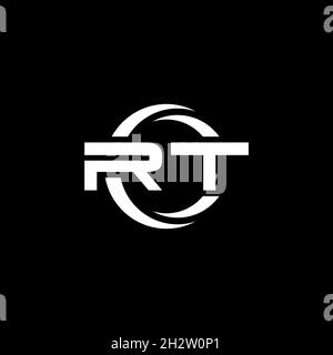 RT Logo monogram with abstract shape blackground design template Stock Vector Image & Art - Alamy