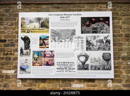 Information boards describing the amenities and history of Charles ...