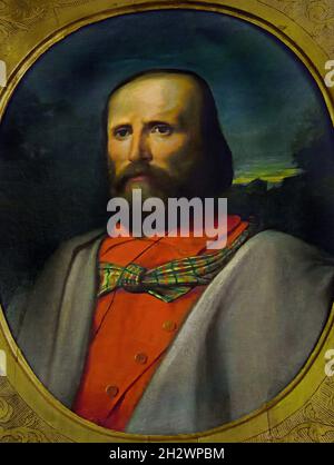 Portrait of Italian patriot and general Giuseppe Garibaldi, Italy 1860s ...