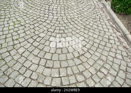 Grey square cobblestone lines Stock Photo - Alamy