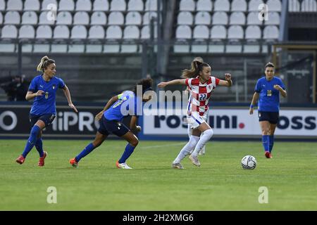 Anela Lubina of Croatia and Sara Gama of Italy in action during the ...