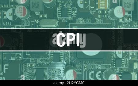 Cpi as a Futuristic Concept Abstract Background Stock Photo - Alamy