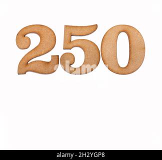 The number "250 Stock Photo - Alamy