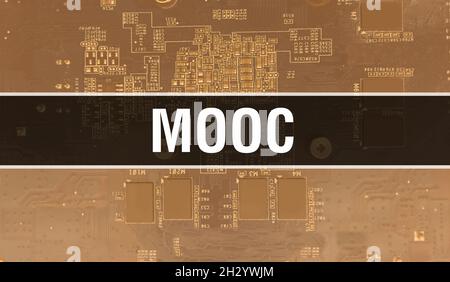 Illustration of a mooc concept Stock Photo - Alamy