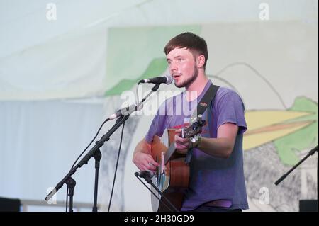 The Cartoonist (James Munro) peforms live on stage on day 1 of End of ...