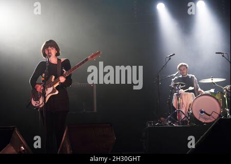 Daughter peform live on stage on day 2 of End of The Road Festival ...