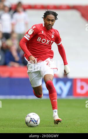 Djed Spence of Nottingham Forest during the Sky Bet Championship match ...