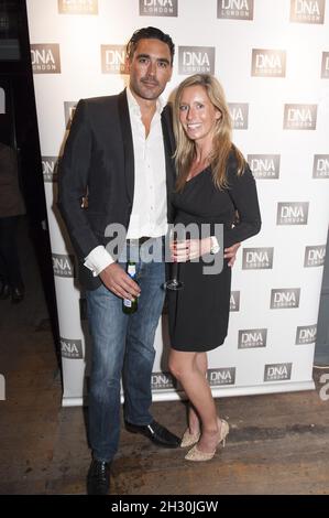 Howard Spooner and Lucy Sponer attend the Launch of DNA London, in ...