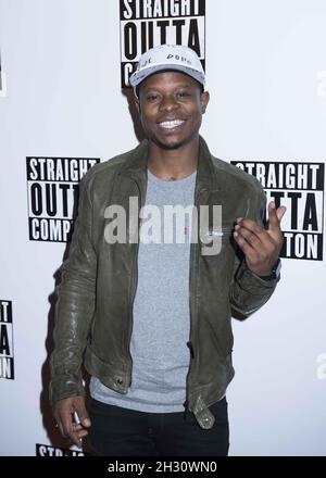 Jason Mitchell arrives at the "Straight Outta Compton" Los Angeles ...