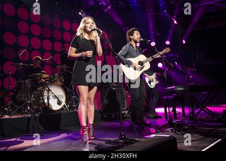 The Shires perform live as part of the Apple Music festival, at the ...