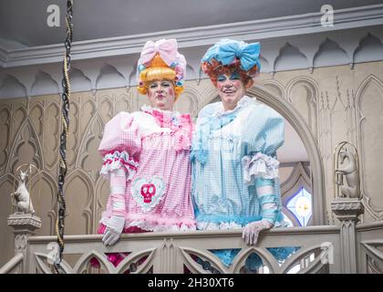 Matthew Kelly and Matthew Rixon as the Ugly Sisters. Dress rehearsal of ...