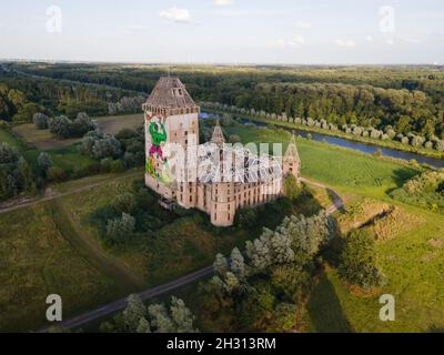 Almere castle unfnished ruin of a unfinished castle in a forrest in The ...
