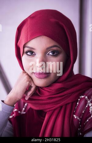 Halima Aden backstage during the Modest Fashion Festival, at the ...