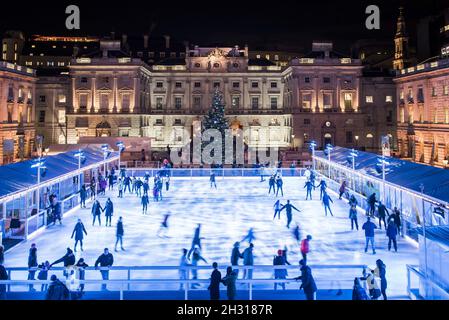 General view of Somerset House Icerink during a photocall for the 2017 ...