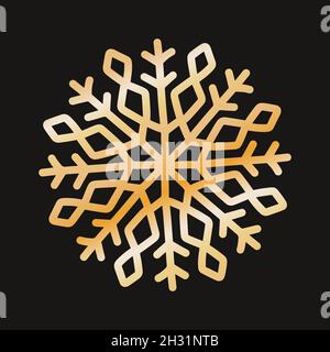 cute snowflake, festive christmas design of unique winter symbol Stock ...