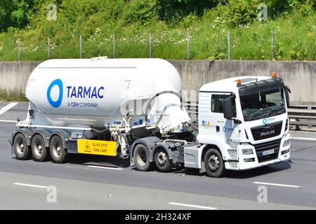 side view of TARMAC HGV lorry Stock Photo - Alamy