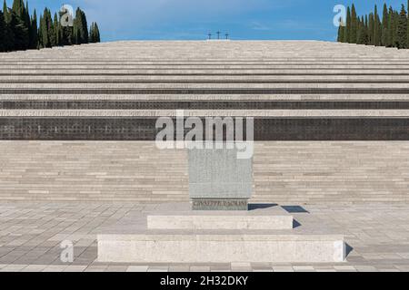 REDIPUGLIA, ITALY - Sep 15, 2021: The Redipuglia War Memoria is a World ...
