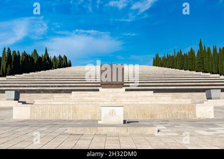 REDIPUGLIA, ITALY - Sep 15, 2021: The Redipuglia War Memoria is a World ...