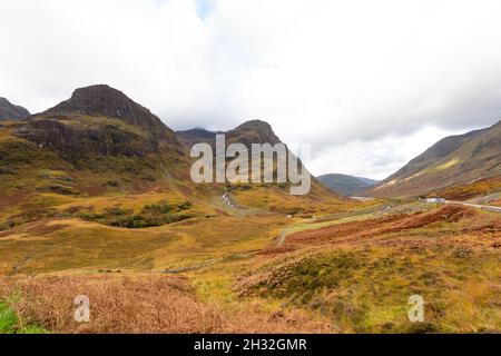 Three Sisters Viewpoint - Glen Coe - Scotland, UK Stock Photo - Alamy