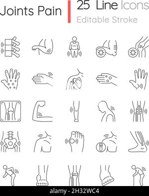 Joints line icon concept. Joints flat vector symbol, sign, outline ...