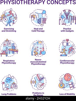Respiratory physiotherapy concept icon Stock Vector Image & Art - Alamy