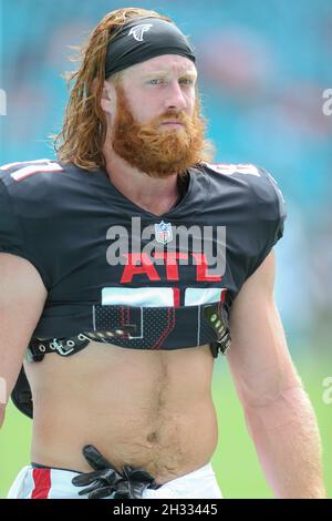 Miami Dolphins tight end Hayden Rucci (87) runs on the field during the ...